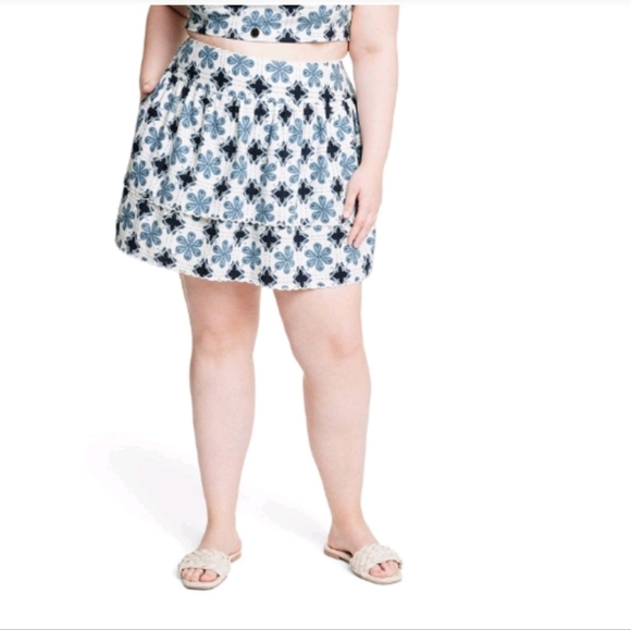 Agua Bendita | Skirts | Agua Bendita X Target Womens Coral Tile Print ...